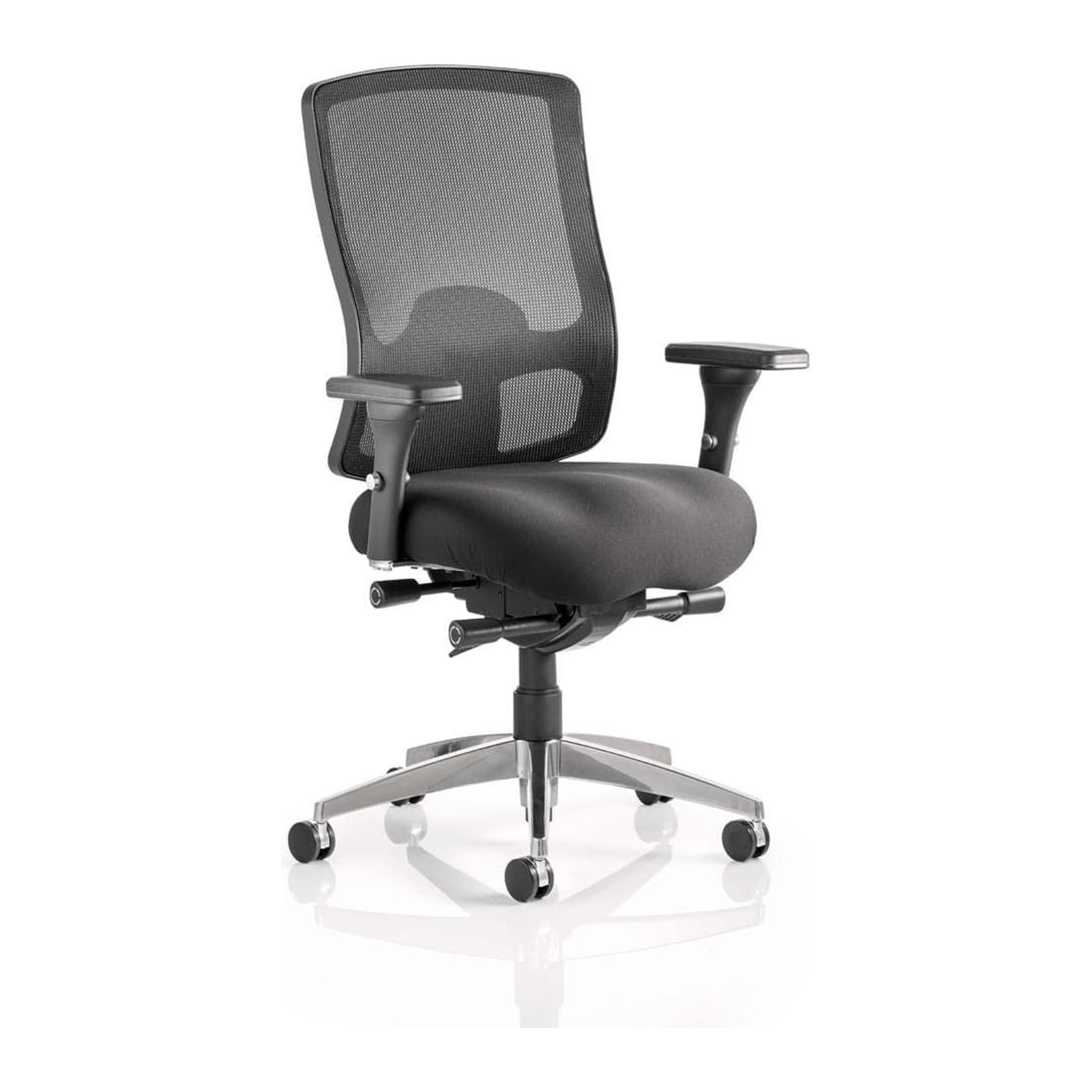 Regent High Mesh Back Ergonomic Task Operator Office Chair with Arms ...