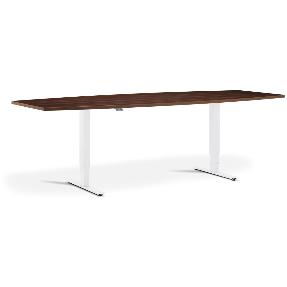 Advance - Height Adjustable Meeting Table Barrel Shape